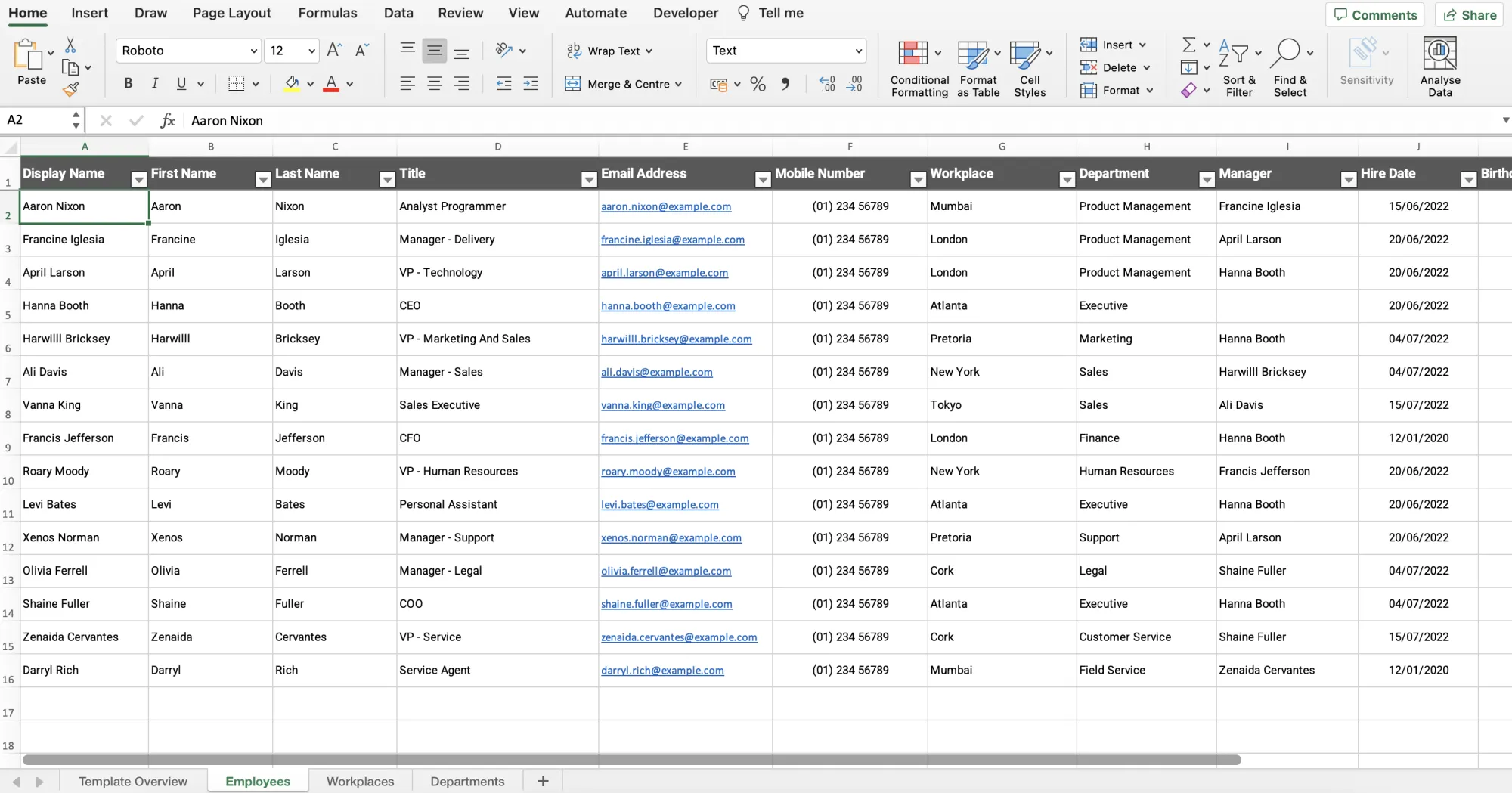 How To Create An Employee Directory In Excel Printabl Vrogue co