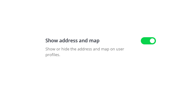 Show/Hide Address and Map | Product Updates