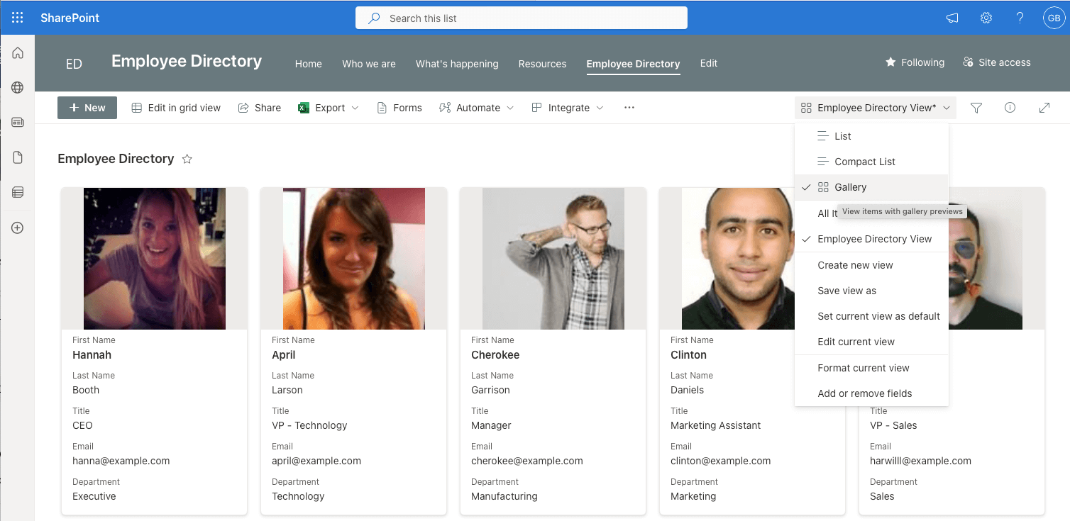 How to Build a SharePoint Employee Directory with Pictures How to Build a SharePoint Employee Directory with Pictures