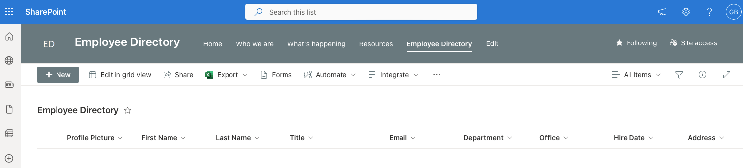 How to Build a SharePoint Employee Directory with Pictures