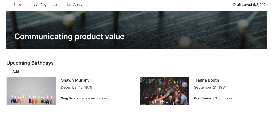 6 Ways to View Employee Anniversary Dates and Birthdays in SharePoint