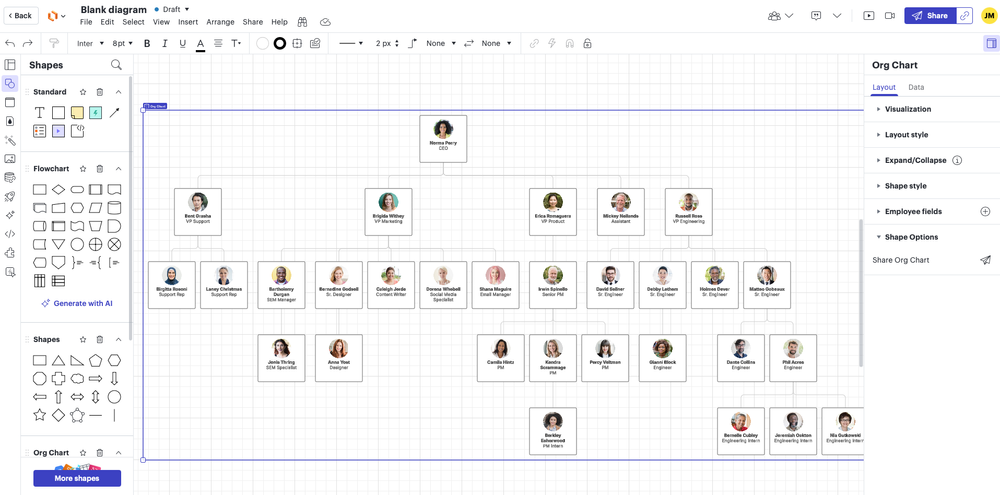 How to Automatically Build Your Org Chart in Lucidchart | OneDirectory
