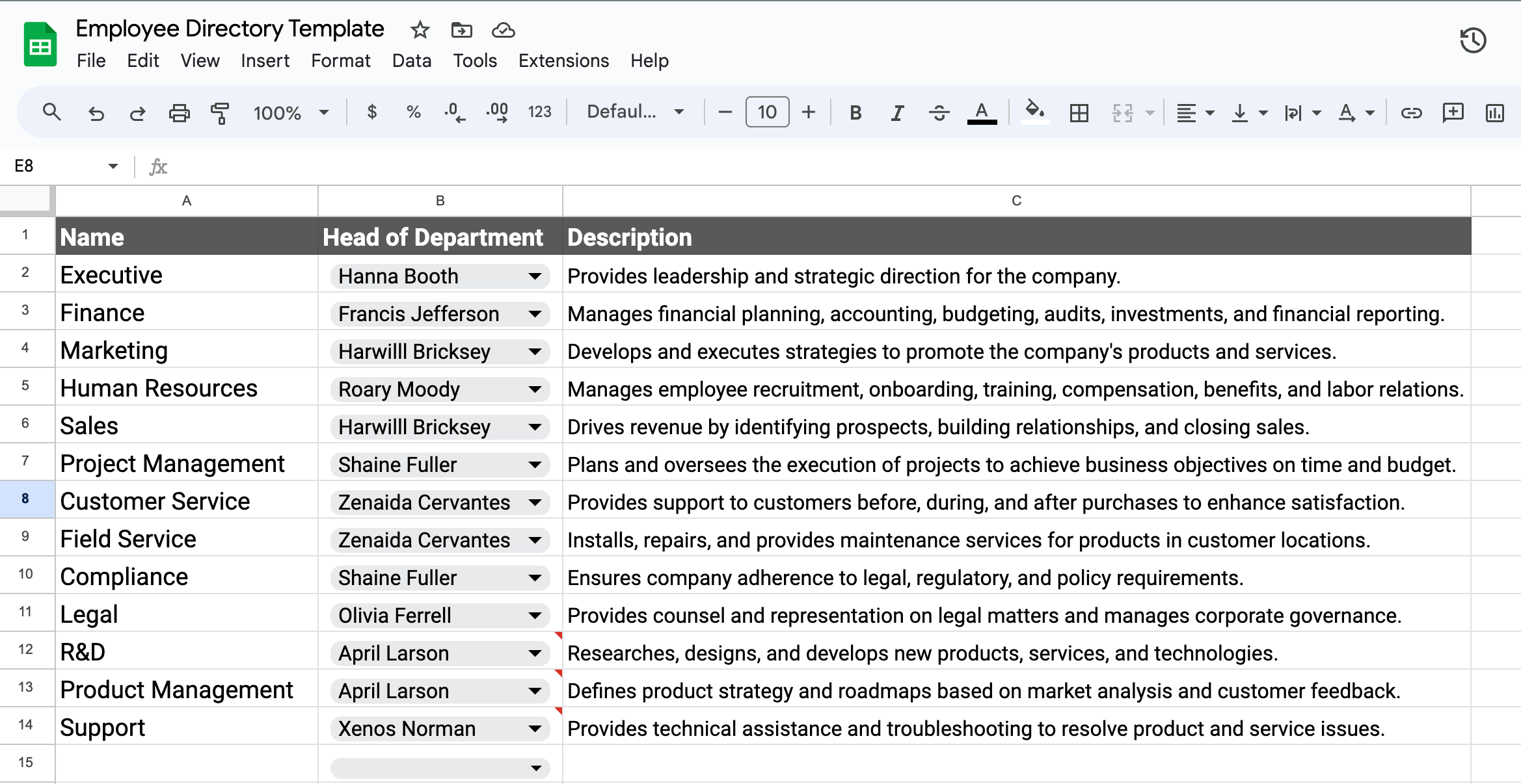 How to Build Your Employee Directory in Google Sheets (Plus Free Template)