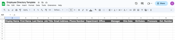 How to Build Your Employee Directory in Google Sheets (Plus Free Template)