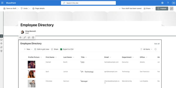 How to Build a SharePoint Employee Directory with Pictures